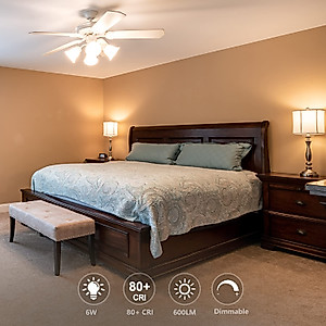 Austin Coast LED Fairy Light Bulb，G95 E26 Warm White Edison Screw Night Lights,Flash Starry Decorative Copper Wire String Lights for Bedroom Living Room Festival Christmas, Non-dimmable, 4 Pack