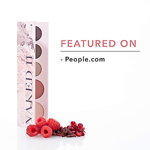 100% PURE Pretty Naked II Makeup Palette All in One Compact 3 Eyeshadow, Blush, Face Highlighter, Fruit Pigmented Natural Nude, Rose, Smokey Neutral for All Skin Types - Vegan (Nude to Smokey Tones)