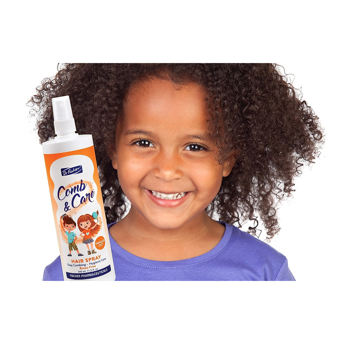 Dr. Fischer Kids & Baby Hair Detangler Spray and 2 in 1 Shampoo and Conditioner