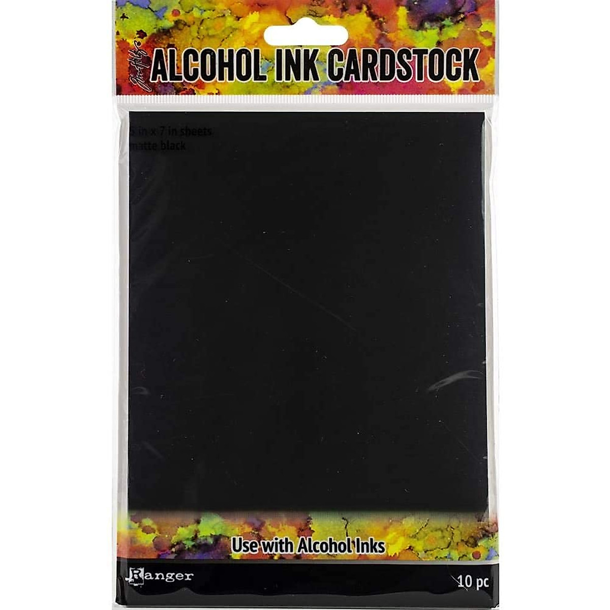 Tim Holtz Alcohol Ink Surfaces - Yupo White Heavystock & Black Matte Cardstock