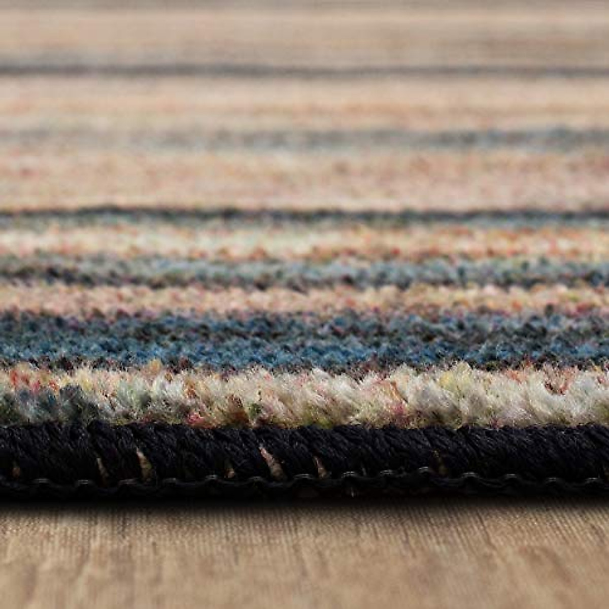 Mohawk Home Kearney Navy Area Rug, 5'x8', Tan