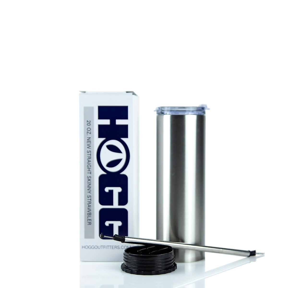 HOGG 20oz Straight Skinny Strawbler Stainless Steel Tumbler Case (25 Units) DIY, Customizable, Glitter, Epoxy, Bulk/Wholesale