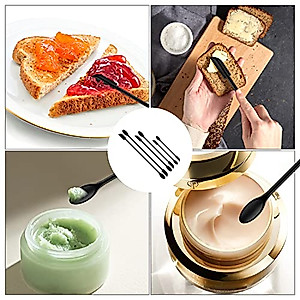 Spatula Set of 6 Silicone Mini Makeup Spatulas,Small Rubber Spatula for Cooking or Baking Kitchen Gadgets Spatula Silicone for Mini Jar,Cosmetics or Reusable Beauty Spatula