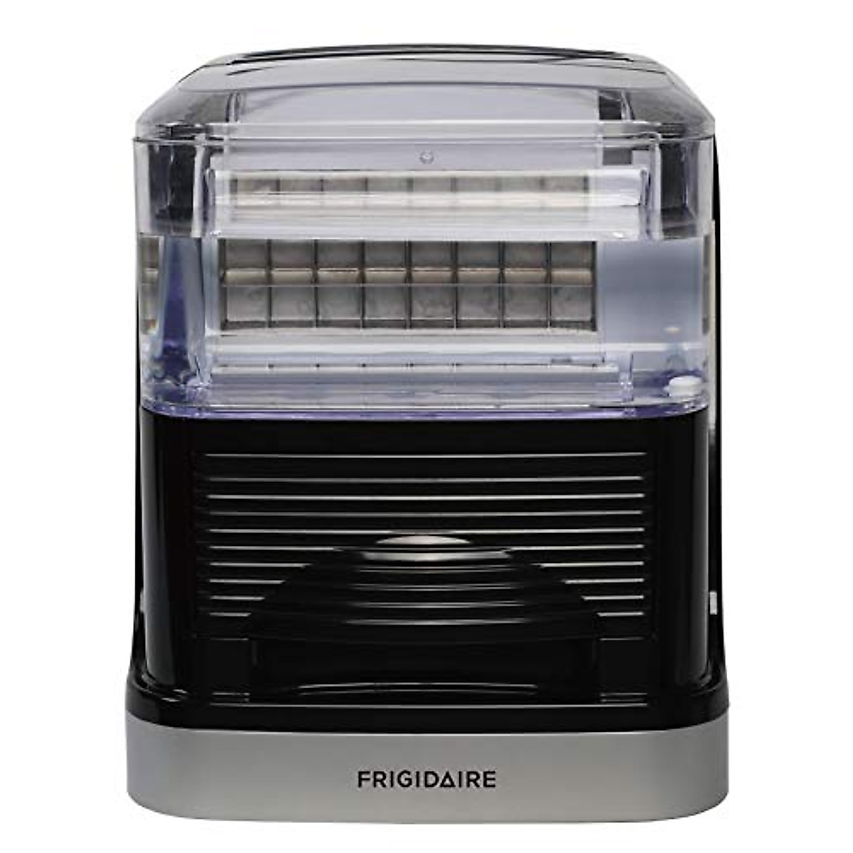 Frigidaire EFIC229-VCM FRIGIDAIRE-33LBS per day Square Clear Cube COMPACT ICE MAKER-Viewing Window-Silver, Standard