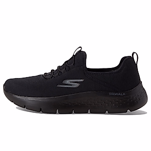 Skechers Women's GO Walk Flex-Lucy Sneaker, Black/Black, 9