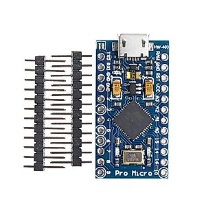 diymore Arduino Pro Micro 16MHz 5V with 2-Row Pins Header Module Board ATmega32U4 Module Board Micro USB Pro Micro Development Board Microcontroller