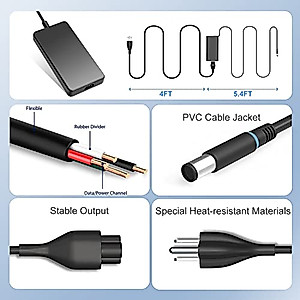 240W 180W Laptop Charger Replacement for Dell Alienware M17 17 M15 15 R1 R2 R3 R4 R5 R6 R7 / G3 G5 G7 G15 3590 5500 5505 7500 7700 / M15X M17X M18X X15 X51 Gaming Laptop AC Adapter Power Supply Cord