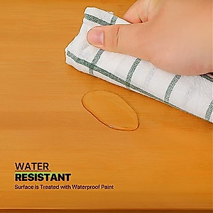 Magshion Bamboo 5-Tier Shelf Living Room Storage Tall Bookcase Cabinet with Clear Doors, Brown 23.5" L x 11.9" W x 50" H Home Office Multipurpose Tower Media Organizer Bookshelf