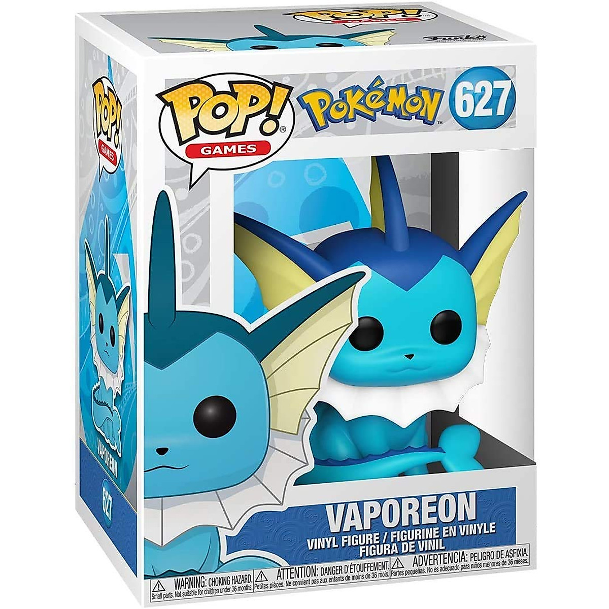 Pokemon - Vaporeon Pop! Vinyl Figure (Bundled with Compatible Pop Box Protector Case)