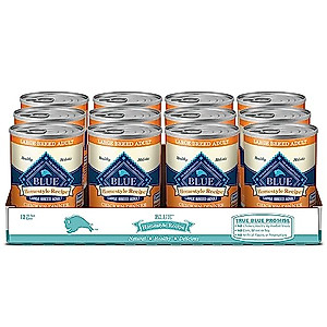 Blue Buffalo Homestyle Recipe Natural Adult Large Breed Wet Dog Food, Chicken 12.5-oz can (Pack of 12)
