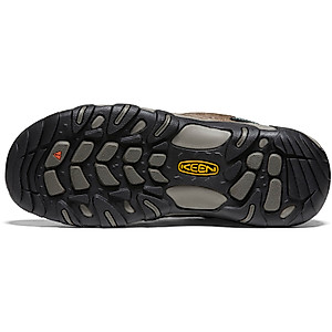 KEEN Women's Headout Low Height Waterproof All Terrain Hiking Shoes, Shitake/Dark Forest, 9.5