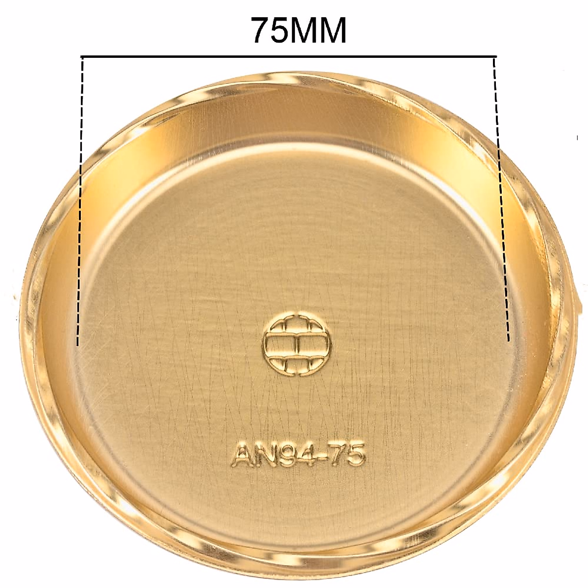 Abuhem 3 Inches Mini Cake Boards Stands Rounds 100pcs, Disposable Gold Mousse Cake Circle Cardboard with Coated Greaseproof Base Perfect for Cake Decorating for Wedding, Birthday, Party, Home (Gold)