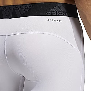 adidas Men's Techfit Long Tights, White, Medium