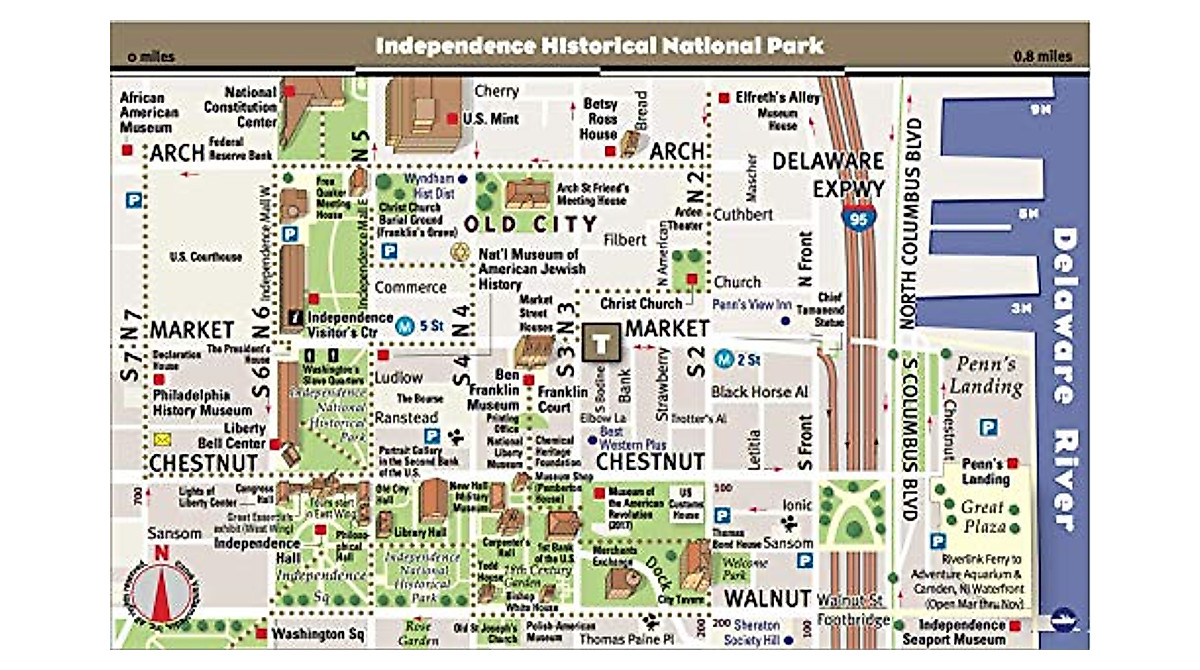 Philadelphia Pop-Up Map by VanDam — Laminated pocket size pop-up map of ...