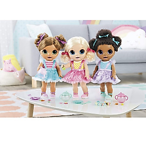 BABY born Magic Potty Doll Pees Glitter & Poops Surprise Charms, Purple Eyes