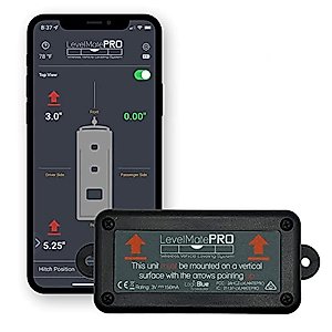 LogicBlue Technology LevelMatePRO Wireless Vehicle RV Leveling System - Patented Quick and Easy Smartphone Leveling Tool – Travel Trailer Accessories for RV Camping