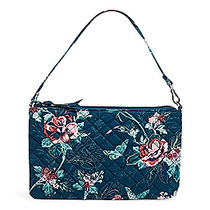Vera Bradley Women's Cotton Convertible Wristlet With RFID Protection, Rose Toile - Recycled Cotton, One Size