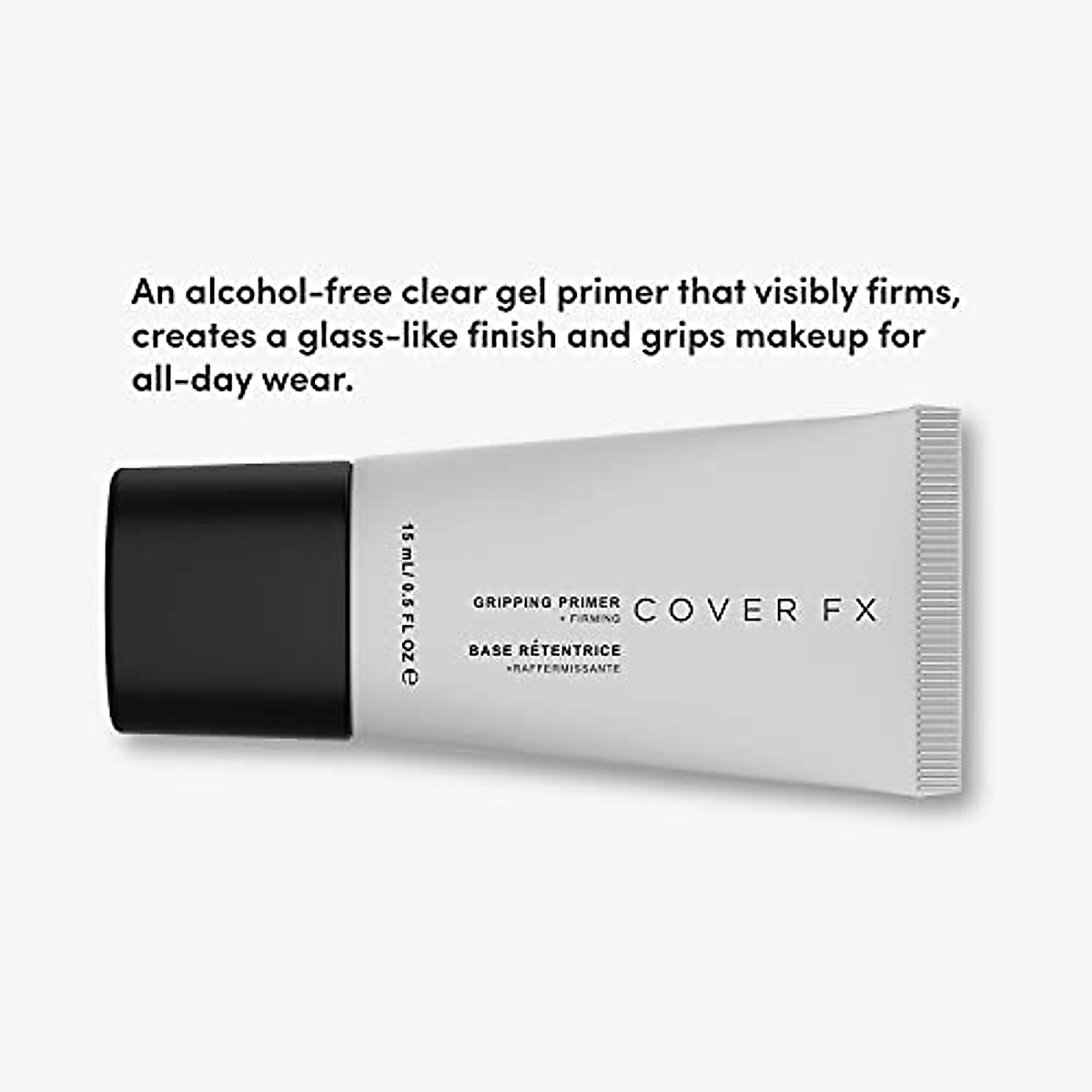 Cover FX Makeup Foundation Gripping Primer, Tighten & Firm Skin Complexion - Travel Size, 0.5 Fl Oz