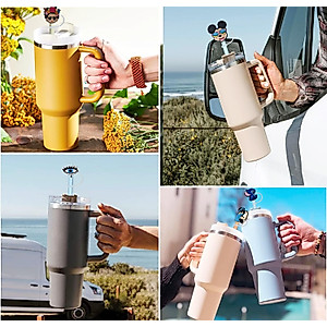 MEXICAN STYLE Cute Straw Tips Covers,Food Grade Reusable Silicone Straw Tip,funny Straw Covers Cap Plugs,Anti-dust Soft Straw Toppers Drinking Straw Tips Lids for 6-10 mm