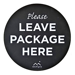 Leave Packages Here Sign Mat: Award Winning Design. Heavy-Duty Rubber. Avoid Contact. Stops Package Theft. Great for Amazon Key.