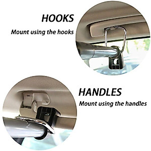 Owl Focus Adjustable Car Clothes Hanger Bar, Telescopic Clothes Rod for Car with Stainless Steel Hook, Protable Extensile Car Clothes Rack for Travel, Suitable for SUV,RV,Truck,Road Travelers,Jeep