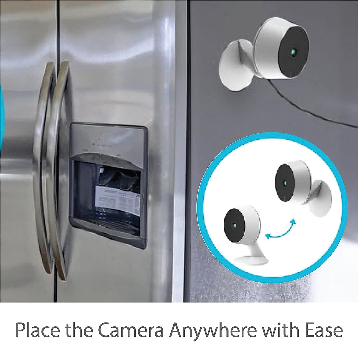 OSI Smart Security Mini Camera Indoor 1080P HD,WiFi Cameras,Home Security Cameras, AI Human Detection,Two-Way Audio,Night Vision,Compatible with Alexa, Google,32GB SD Card Included & Cloud Storage