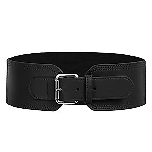 Hanna Nikole Womens Black Wide Belts Plus Size Wide Stretchy Classic Waist Belt with Metal Buckle XL