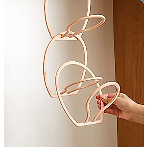 Ubrand Faye Butler 6-Hook Ring Loops, Over-Door Hanger, Hat Rack Organizer/Baseball Cap Holder/Door+Wall Storage Organizer for Hat,Scarf, Bag, Caps, Towel, Clothes (White)