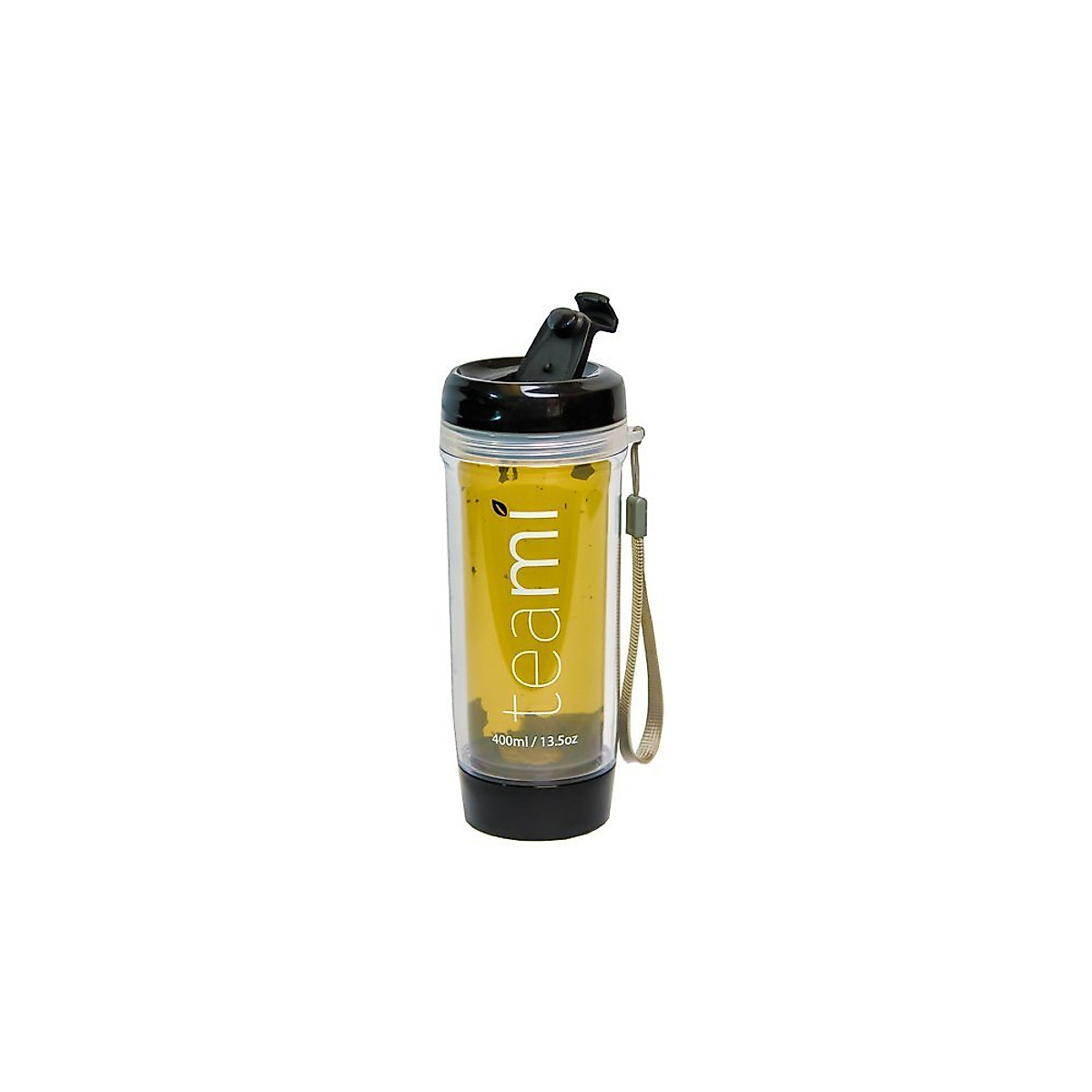 Teami Tea Tumbler Infuser Bottle - Black, 20 Ounce - BPA FREE - Double Walled Mug, Hot or Cold - Our Best Infusion Bottles for Infused Fruit, Smoothies, Tea, even Coffee
