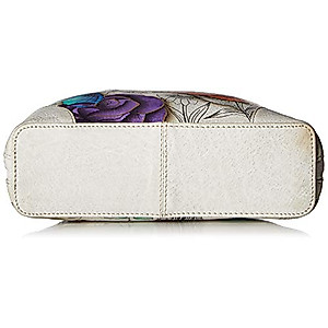 Anna by Anuschka Leather Small Multi Compartment Zip-Around Organizer, Floral Paradise