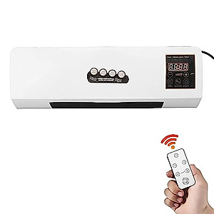 Air Conditioner Fan Warm Fan with Remote Control, Portable Air Conditioner Natrue Fan, Small Air Conditioner Heater Portable Wall Mounted Air Conditioning Hot Fan for Office, Bedroom, Living Room