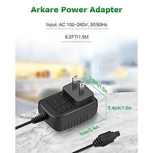 Arkare Charger for Shark V2945Z V2950 V2940C-N XA2950 Shark Vacuums Charger Replacement V2945Z Power Cord for Shark Cordless Vacuum Shark Rechargeable Floor & Carpet Sweeper YLS0041-T110025