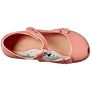 Mini Melissa Baby-Girl's Mini Ultragirl Theme Ballet Flat, Pink Candle, 6 Medium US Toddler