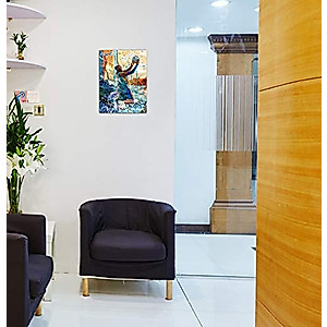 Kobe Bryant Wall Art Basketball Player Canvas Wall Art Painting Sports Posters Artwork Home Decor for Basketball Fan Memorabilia Gifts Living Room Bedroom Boy Girl Gifts Decoration Wall Art