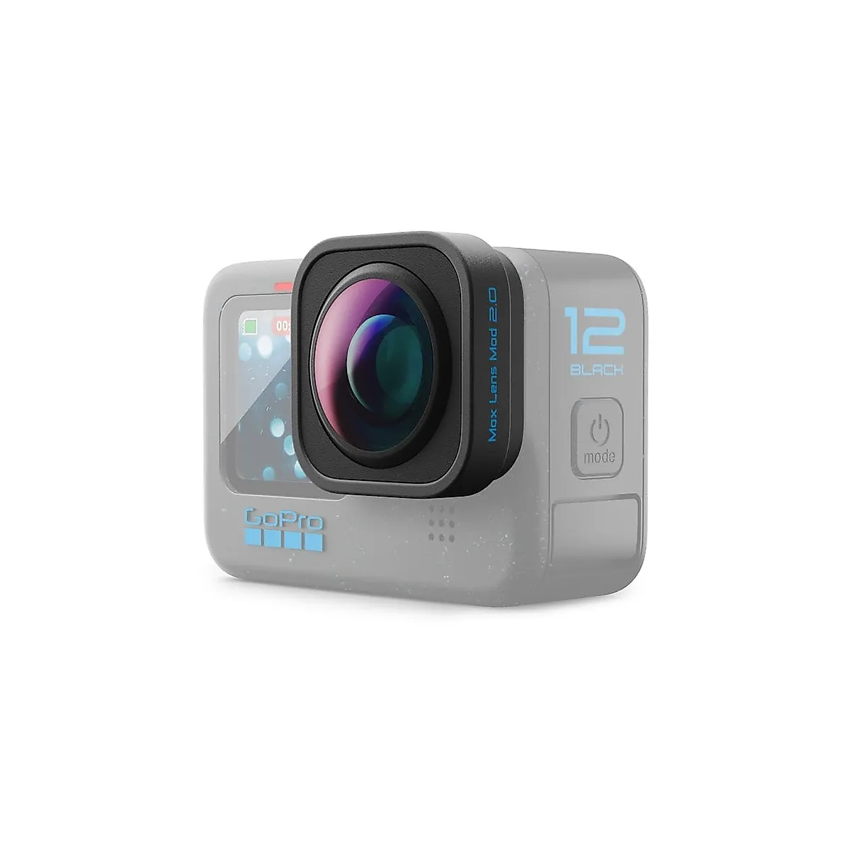 GoPro Max Lens Mod 2.0 (HERO12 Black) - Official GoPro Accessory, Black