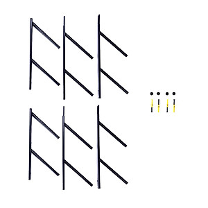 Skateboard Wall Mount, Skate Board Wall Display Hanger Rack, Snowboard Wall Mount Ski Holder, Six Floors Deck Wall Longboard Rack Storage