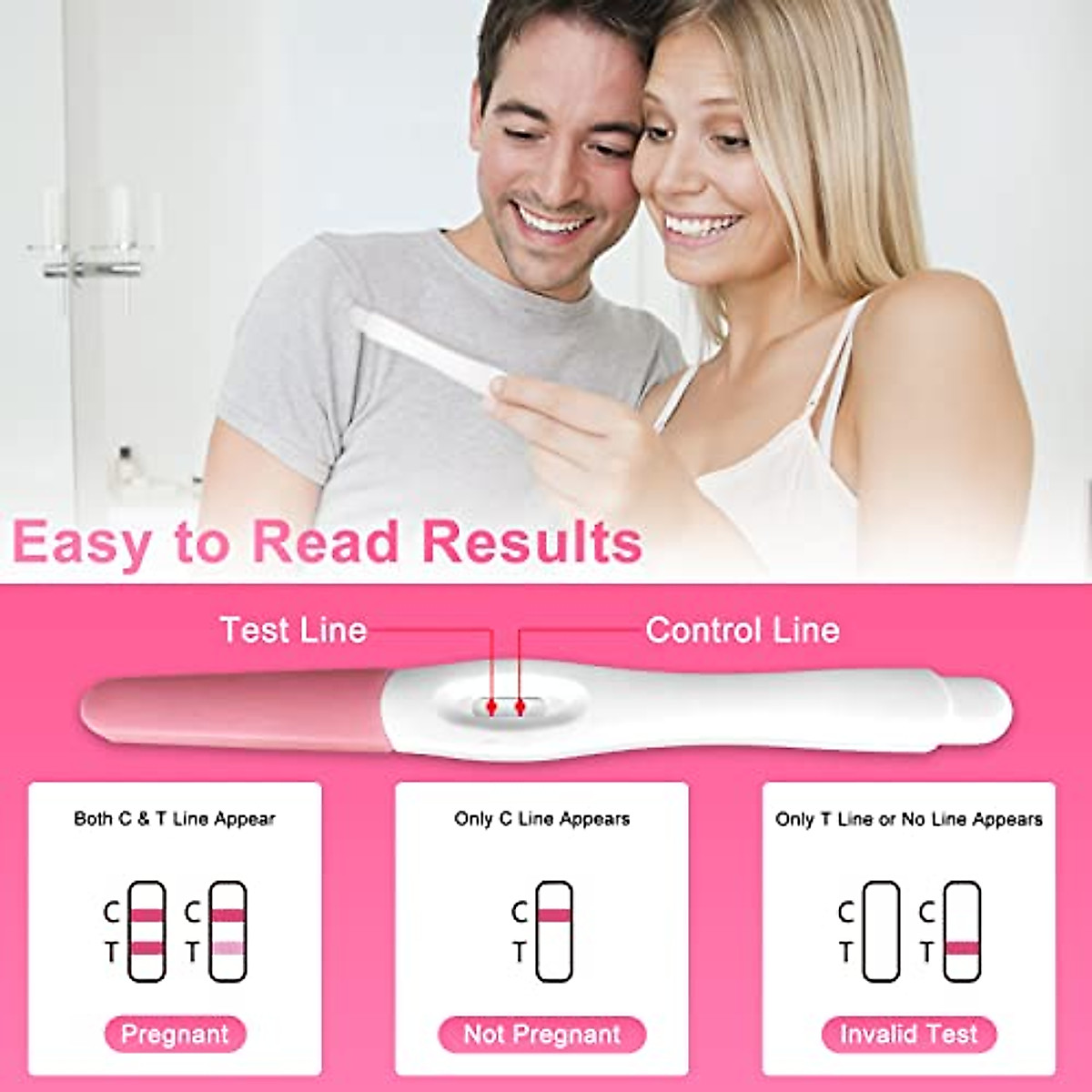 HCG Pregnancy Tests 1 Test/Bag 3 Tests/Box Early Detection Home Test, Woman Individually Sealed Early Pregnancy Home Detection Kits