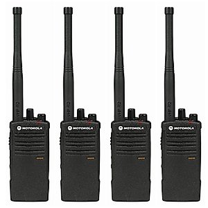 Motorola RDV5100 5-Watt, On-Site, Professional Two Way Radio (4-Pack)