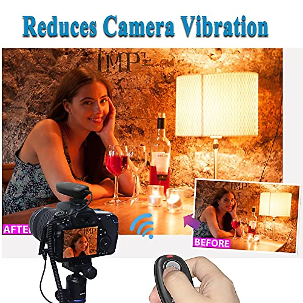 AODELAN Wireless Shutter Release for Canon T7, T7i,EOS RP, T6, 5D Mark IV, T3i, SL1, T3, 1300D,6D, T5,T2i, Replace Canon RS-60E3 and RS-80N3 Remote Switch