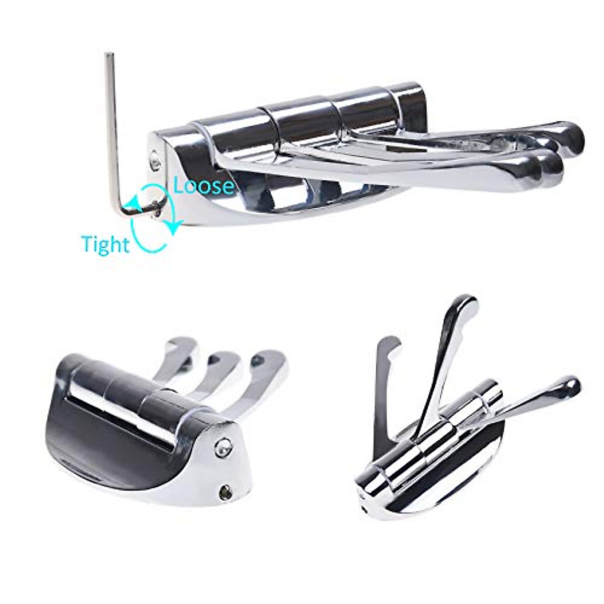 Kare & Kind 1x Stainless Steel Swivel Hook - Foldable, Solid Wall Mount Coat Jacket Holder - Three Swing Arms - for Hanging Wet and Dry Clothes, Towels - Install in Kitchen, Bedroom, Bathroom, Garage