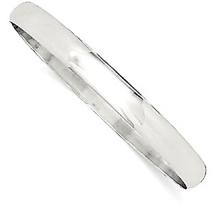 IceCarats 925 Sterling Silver 7mm Slip On Bangle Bracelet