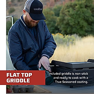 Camp Chef Versatop Portable Flat Top Grill 250 and Griddle (FTG250) - Compatible with Camp Chef 14" Accessories