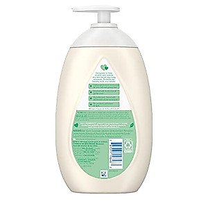 Johnson's Skin Nourish Moisturizing Baby Lotion with Aloe Vera Scent & Vitamin E, Gentle & Lightweight Body Lotion for The Whole Family, Hypoallergenic, Dye-Free, 16.9 fl. oz