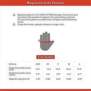 Boys and Girls Bike Gloves for Balance and Pedal Bicycles for Kids Age 3-10 Half-Finger Cycling Riding Scooter Gloves (Blue, XS(3-4years))