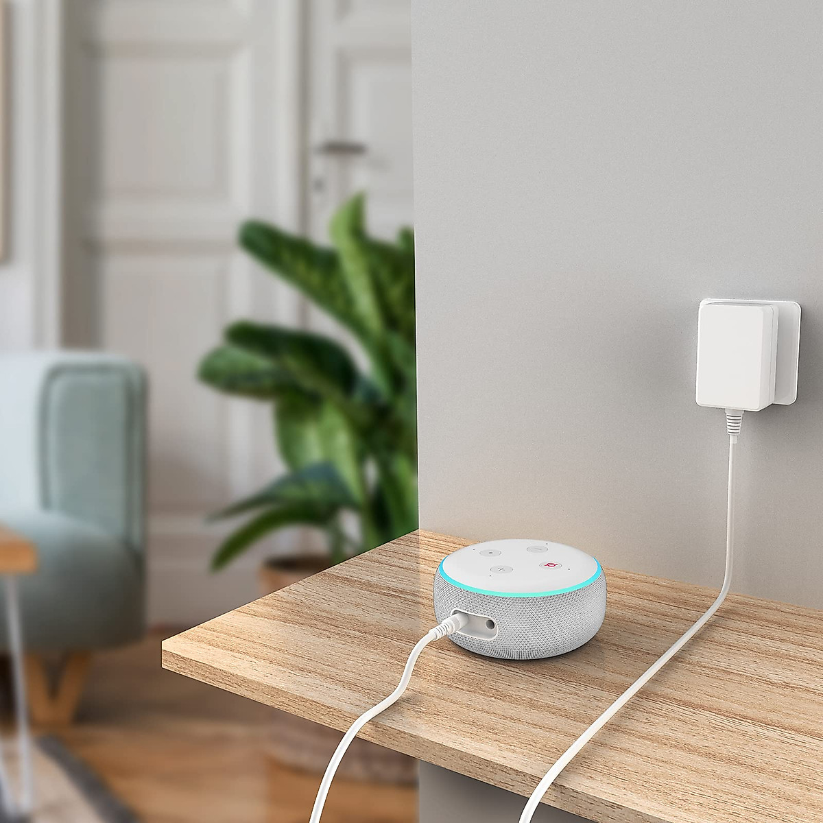 15W Power Cord for Amazon Echo Dot (3rd Gen) Echo Dot with Clock Echo Show 5 Echo Spot Charger AC DC Adapter Supply