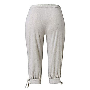 New Pants, Thenlian Fashion Women's Summer Damenloose Haremshose Capri Baggy Harem Pants (XL, Gray)