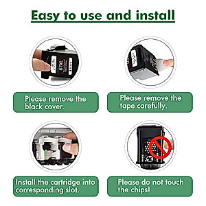 Remanufactured Ink Cartridges for HP Ink 67 67XL,Black Printer Ink Replacement Combo Pack for HP Envy 6055 6052 6075 Envy Pro 6452 6455 6458 Deskjet 2732 2752 2755 Deskjet Plus 4155 4152 4140 (2Black)