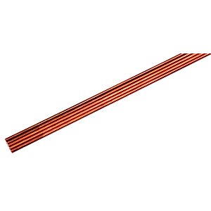 Texas Knifemakers Supply Five Pack of 1/8" Diameter Solid Copper Knife Handle Rod, 12" Length