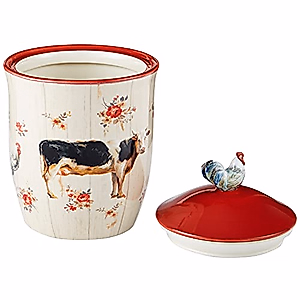 Certified International Farmhouse 3 pc. Canister Set Servware, Serving Acessories, Multicolred