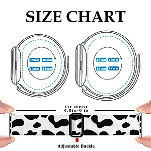 Vcegari Elastic Band Compatible with 40mm 41mm Apple Watch SE Series 7 6 5 4, Breathable Stretchy Loop Wristband for iWatch 38mm Series 3 2 1 Women Girls, Cow